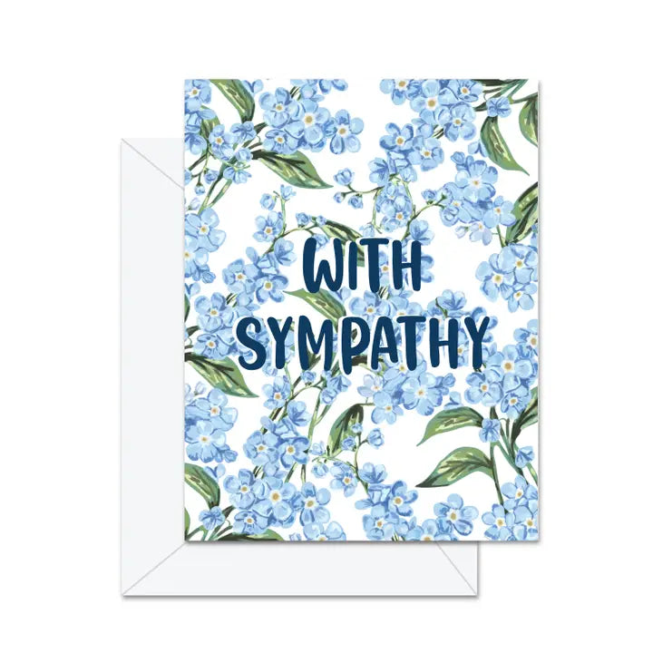 Sympathy Forget Me Not Card — Thrive Greenery & Gifts